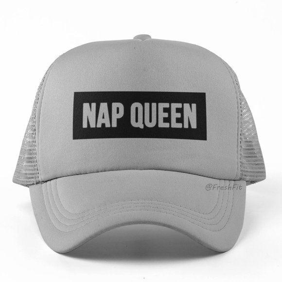 Accessories | Nap Queen Foam Trucker Hat Mesh Snapback Cap Gray | Poshmark
